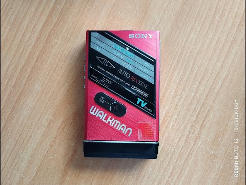 Sony Walkman radio Cassette player WM F 102 red Working video | Reverb