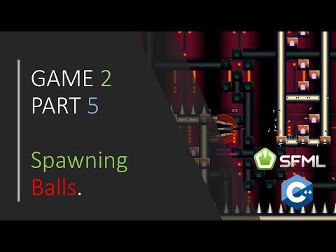 Learn C SFML Simple 2D Games GAME 2 PART 5 Spawning balls enemies - Mind Luster