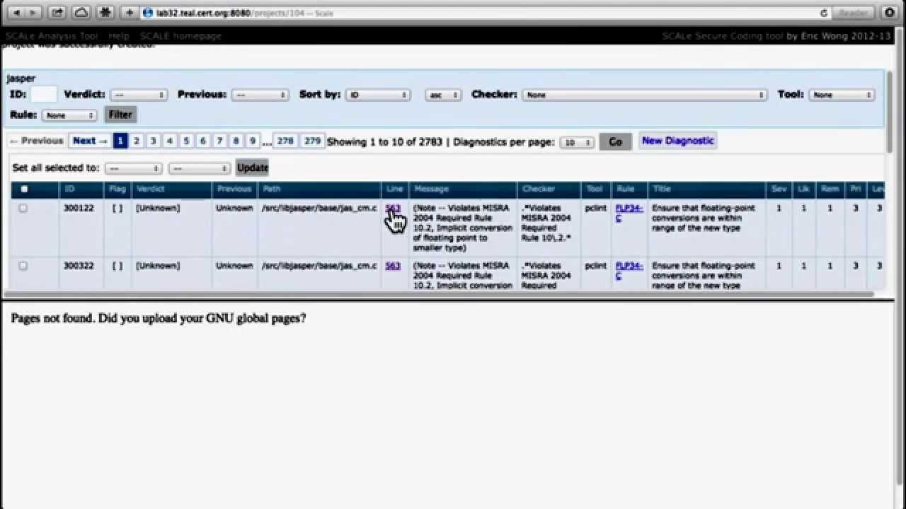 Source Code Analysis Laboratory (SCALe) Demo: Webserver Setup