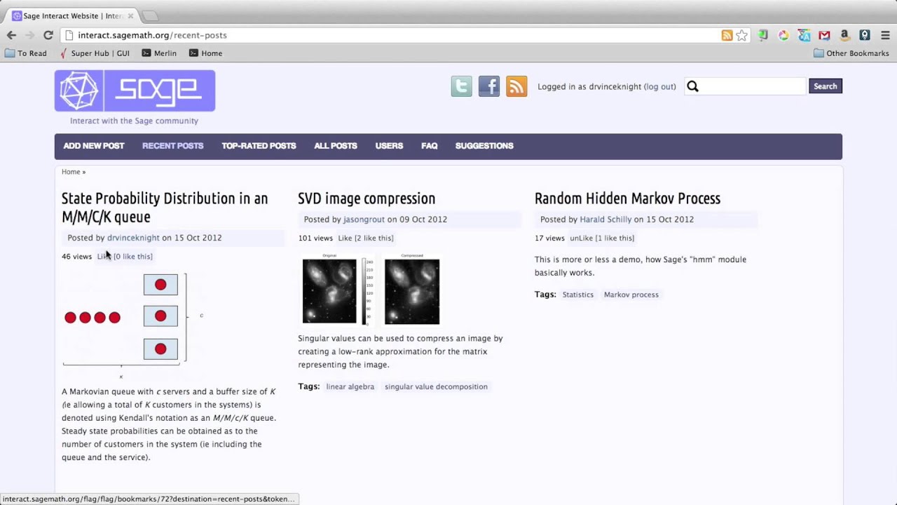 A basic example of queueing theory.