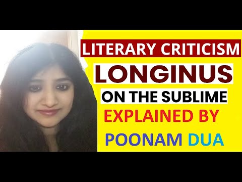 Longinus’ On the Sublime: Literary Criticism with MCQs Video Lecture ...