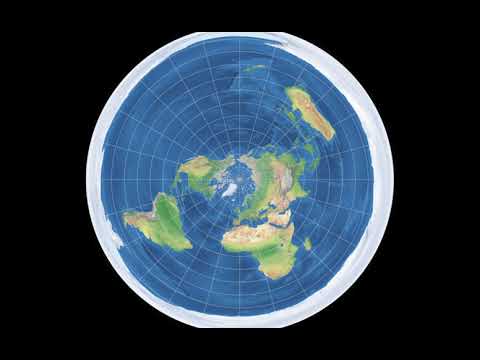 azimuthal equidistant map