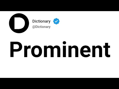 Prominent Meaning In English