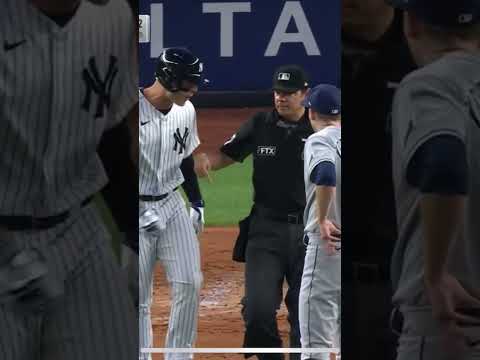 Rizzo gets hit by the pitch but isn’t allowed to go to first?! 😱