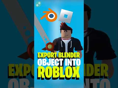 🎮 How To Export Your Blender Object Into Roblox! 🔥 #Shorts #Roblox #Blender #B3D