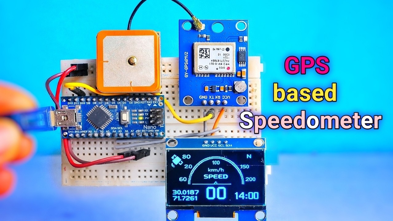 How to make Digital GPS based Speedometer using OLED display