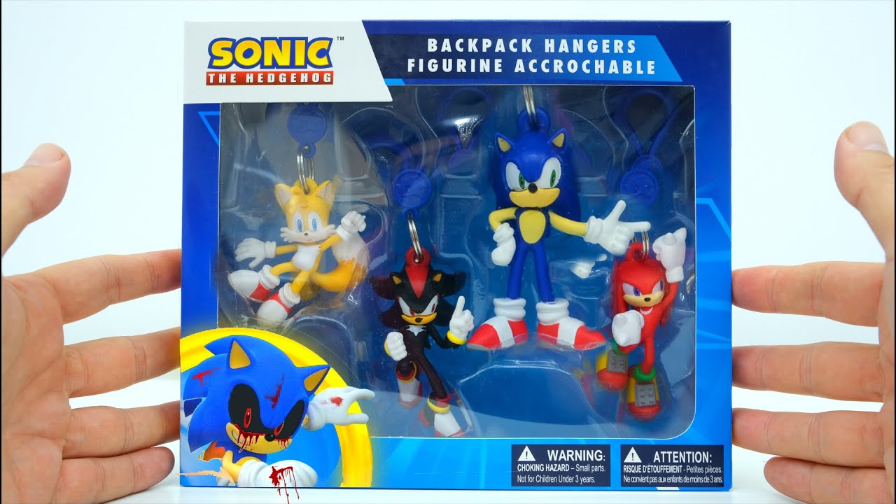 Unboxing Sonic the Hedgehog Backpack Hanger Figures Review