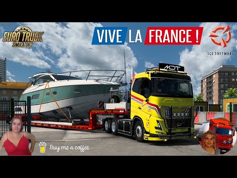 Euro Truck Simulator 2 (1.54) VOLVO AERO TUNING PACK MDT Heavy Delivery to Ajaccio + DLC's & Mods