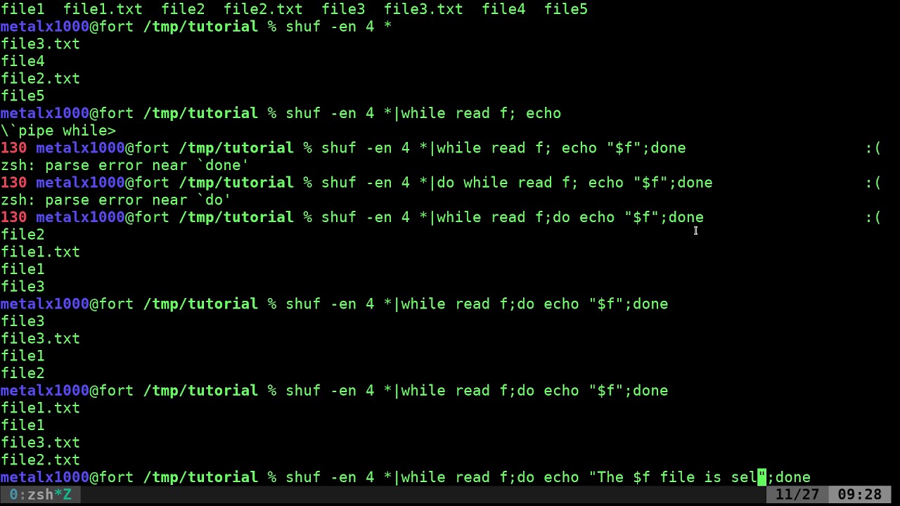 Shuffling Files Part 2 Linux Shell Tutorial