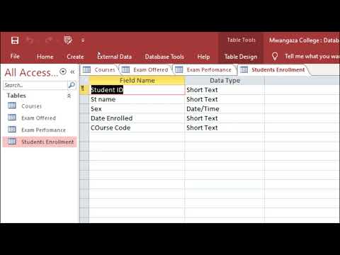 Ms Access Database Development Process Tutorial 20 (Tables, Relationship, Forms, Query and Reports)