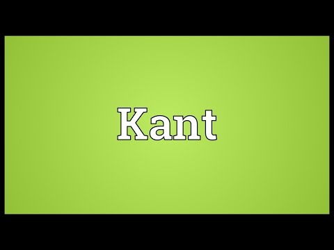 Kant Meaning