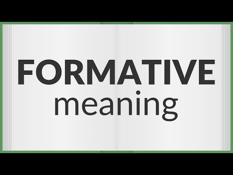 Formative | meaning of Formative