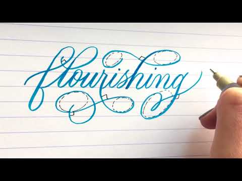 3 Flourishing Rules For Calligraphy | Calligraphy Flourishing Tutorial For Beginners #calligraphy