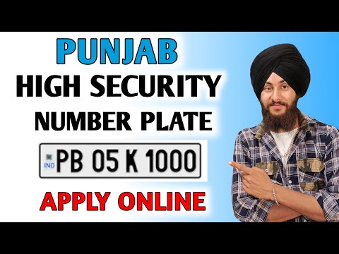 HSRP Number Plate Apply In Punjab | Punjab Number Plate Apply Online