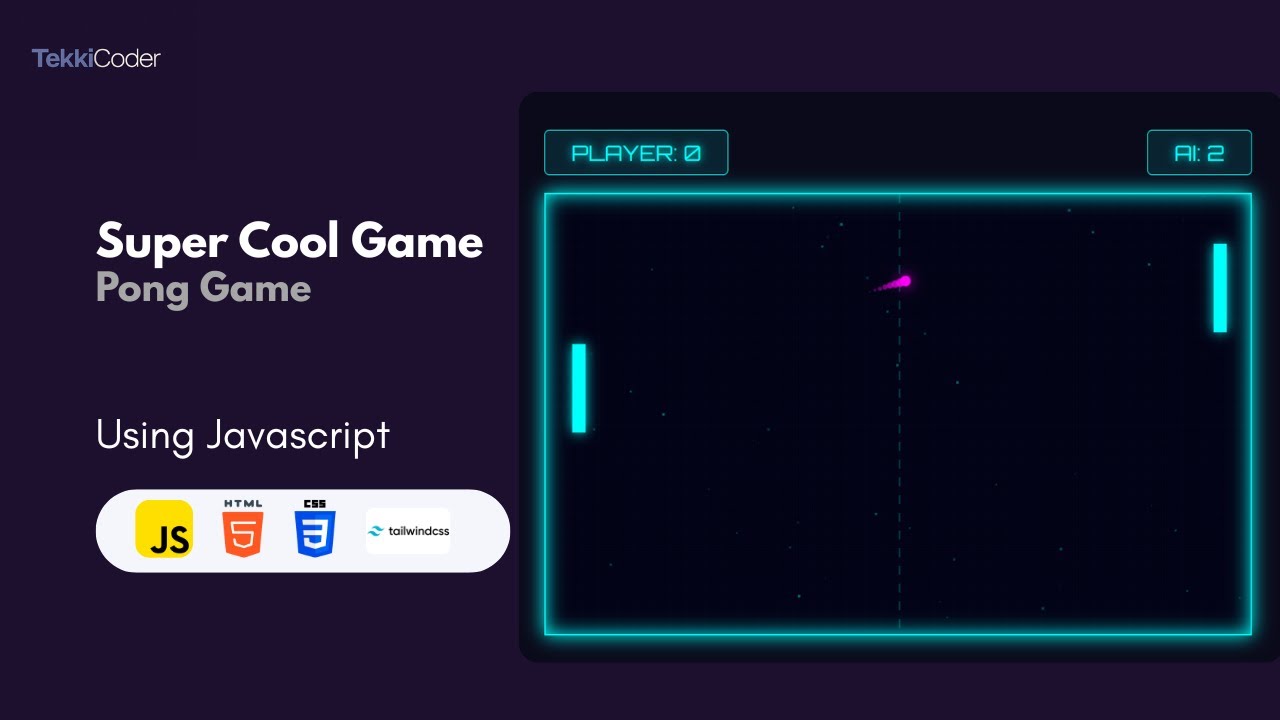 I Built a Cyber Pong Game Using HTML, CSS & JS – No Frameworks! #coding   #python #javascript