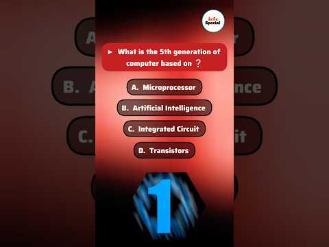 What is the 5th generation of computer based on β | #computerscince #generalknowledgequiz #gk