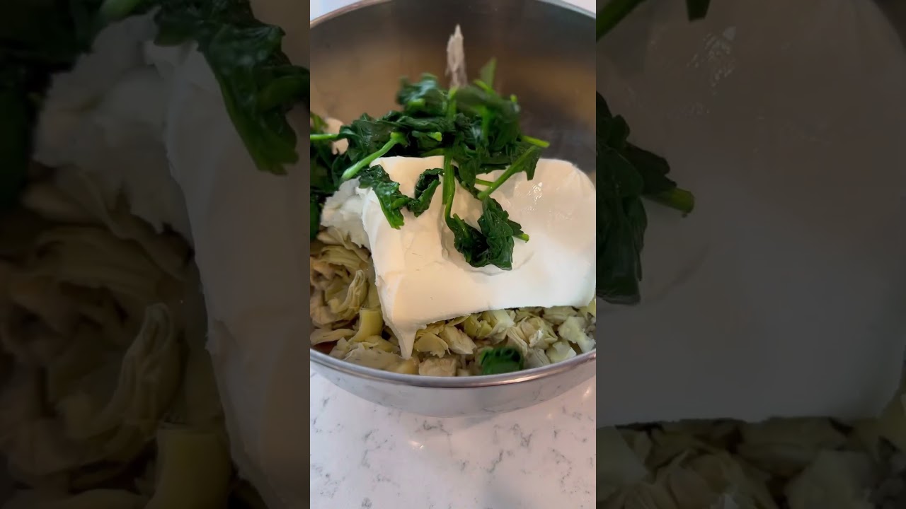 Spinach & Artichoke Goat Cheese Dip #appetizerideas #recipe