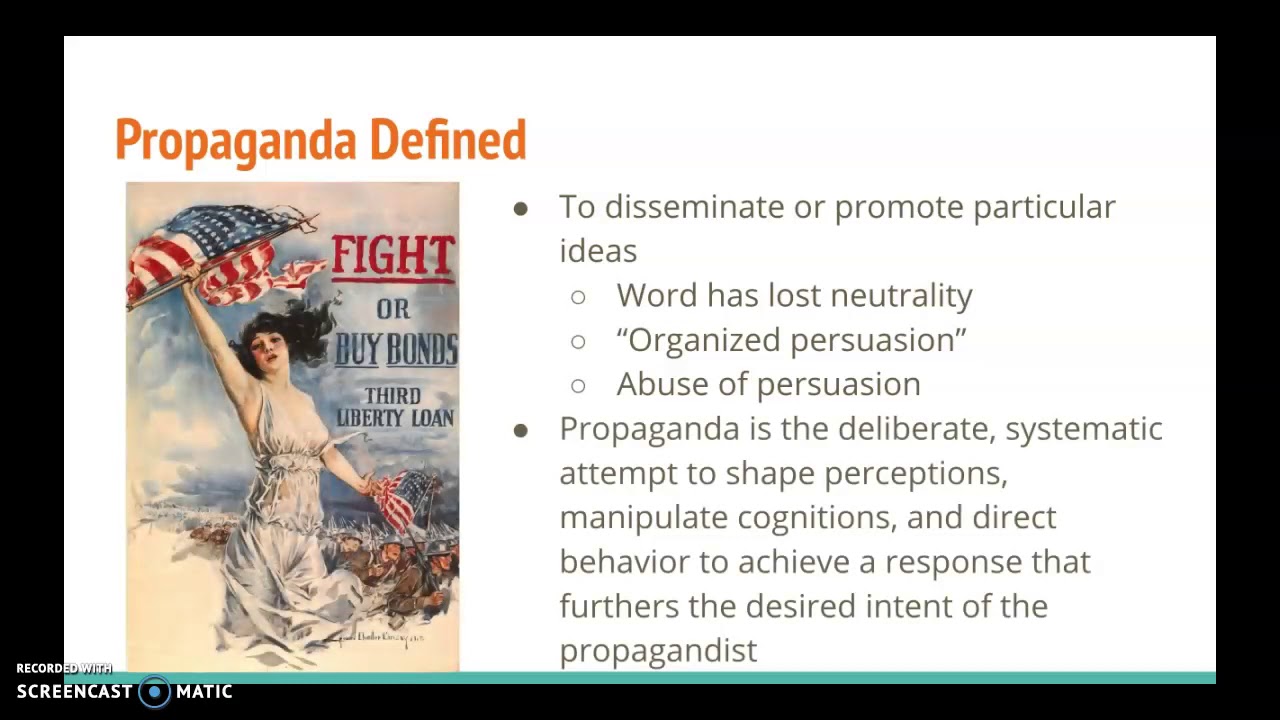 Propaganda and Persuasion (Part 1 of 6)