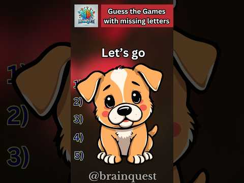 π€Can you guess these Games with their missing letters π― | #challenge #quiz #games #trivia #shorts