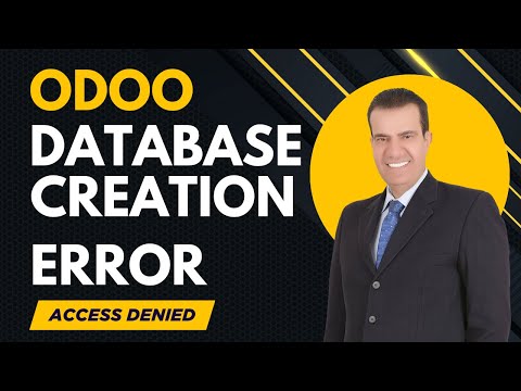 How To Fix Odoo Database Creation Error│Access Denied and Master Password Recovery