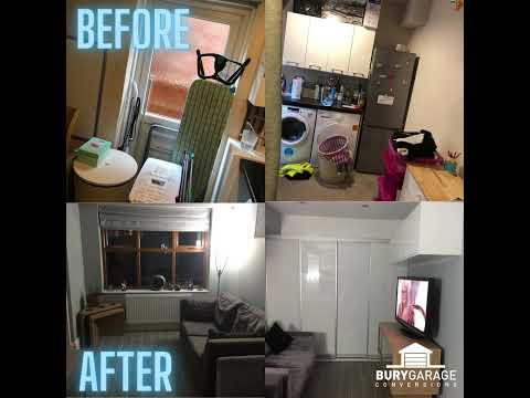Before And After Garage Conversion by Bury Garage Conversions In Manchester #garageconversion