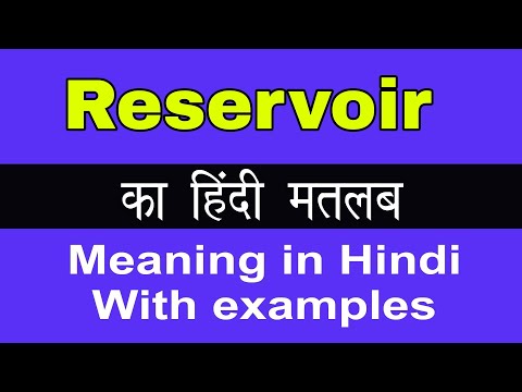 Reservoir Meaning in Hindi/Reservoir का अर्थ या मतलब क्या होता है