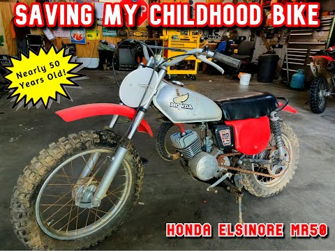 Is this my old childhood bike? Vintage Honda MR50 Elsinore MX racer from the 70's | Can we save it?