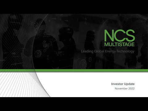 NCS Multistage Holdings (NASDAQ:NCSM) Investor Presentation with Slide Deck - November 17th, 2022