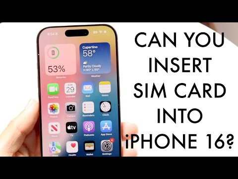 Can You Insert Sim Card In iPhone 16?