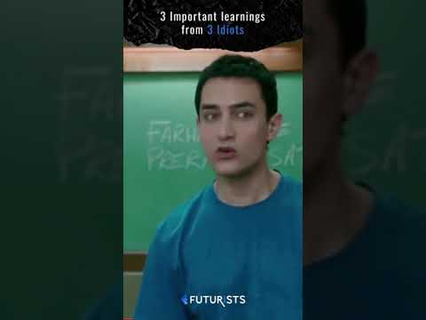 Three Important life lessons to learn from- "3 IDIOTS"! #amirkhan #3idiotsmovie #learningsfromrancho