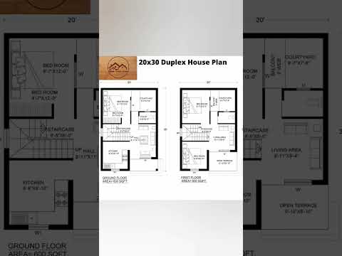 20x30 Duplex House Plan