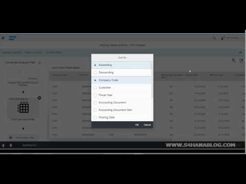 SAP S/4HANA Embedded Analytics - Smart Business - Working Capital Days Sales Outstanding (DSO)