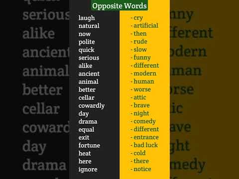 1000+ Opposite Words in English🤩 #shorts