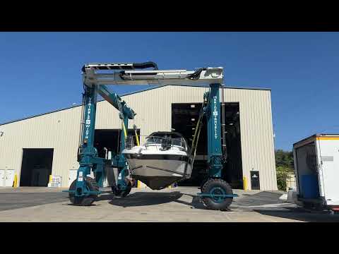 Marine Travelift 50-ton Variable Width in Action