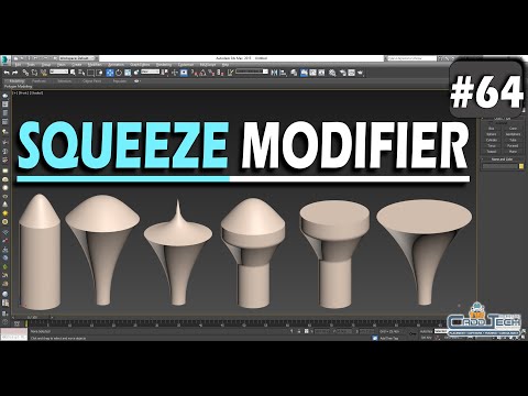 Learn 64 || SQUEEZE MODIFIER || 3DS MAX FULL TUTORIAL FROM BASIC TO ADVANCE LEVEL || - Mind Luster