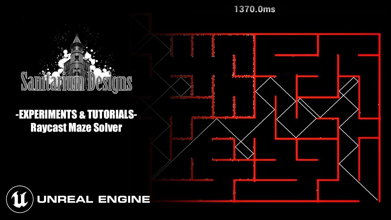 Unreal Engine 4 Tutorial - Raycast Maze Solver | Sanitarium Designs Experiments & Tutorials