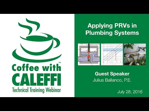 Applying PRVs in Plumbing Systems
