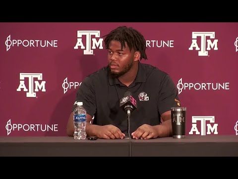 Texas A&M OL Dametrious Crownover previews game vs. Alabama