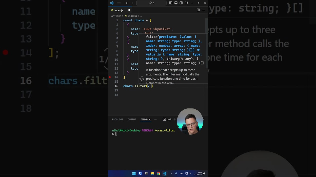 Filter an Array of Objects with JavaScript