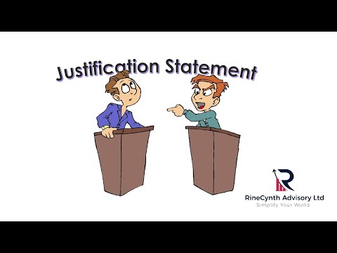 HOW TO WRITE A JUSTIFICATION STATEMENT FOR YOUR STUDY