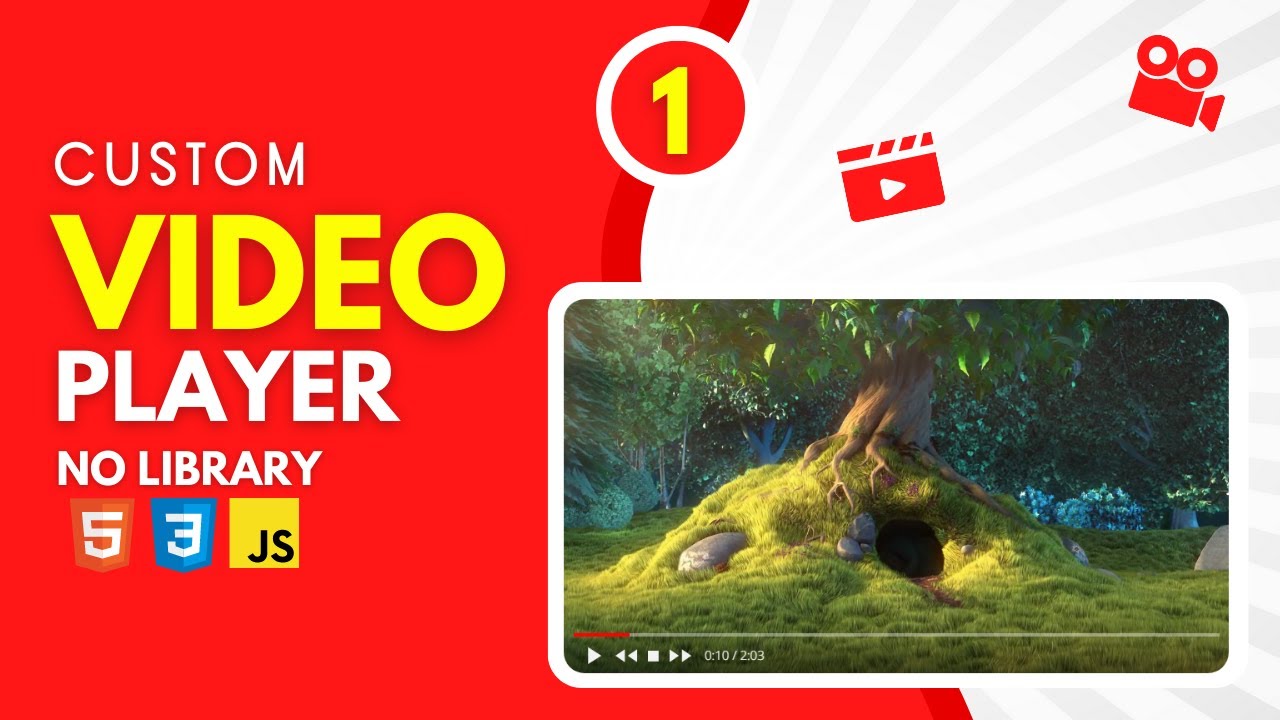 How to create a custom html5 video player using HTML, CSS and Javascript - Part 1
