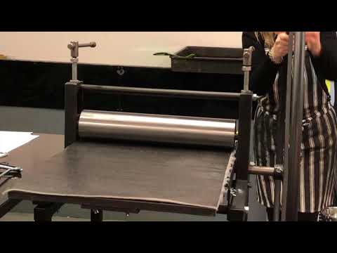 Printing a photoetching on etching press
