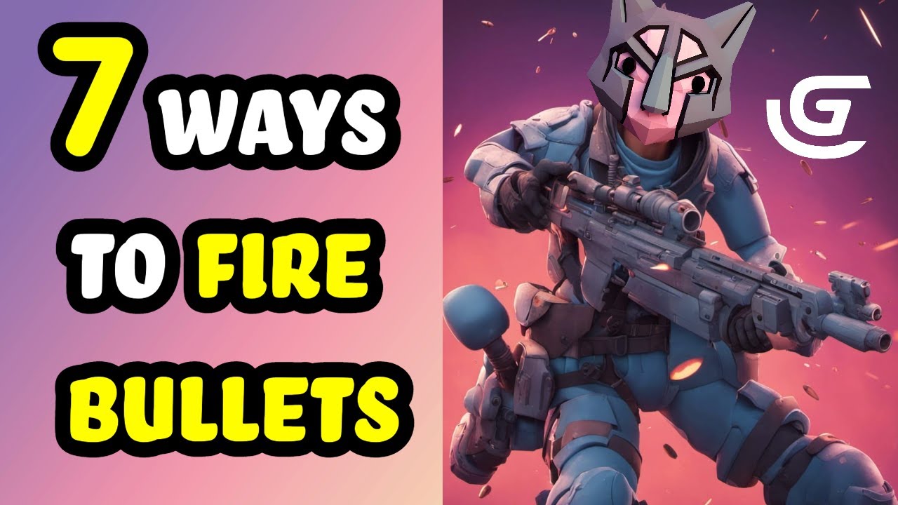 7 ways to fire bullets (GDevelop tutorial)