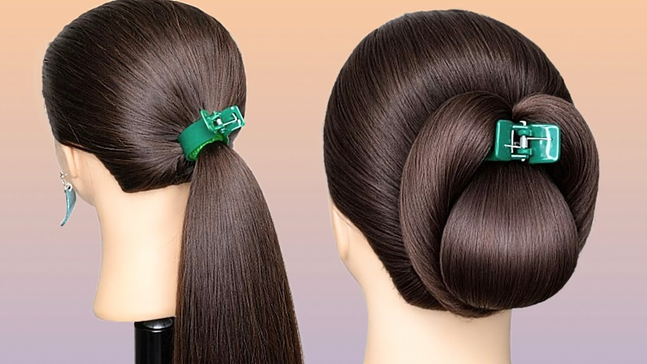 Quick Easy Updo Hairstyles With Simply Wrapped _ Easy Hairstyles For Medium Hair For Wedding Girls