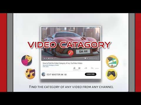 How to find the Video Category of any YouTube Videos