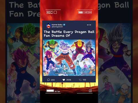 The Battle Every Dragon Ball Fan Dreams Of #dragonball #goku