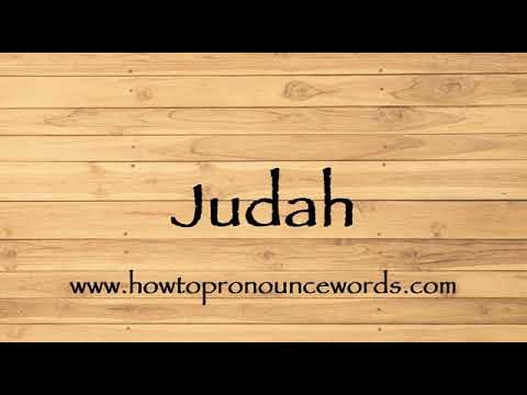 How To Pronounce Judah ? How To say Judah New Video