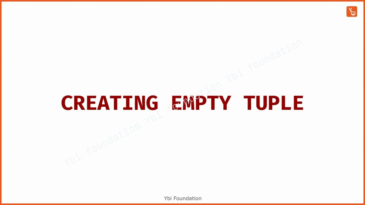 Creating Empty Tuple | Python Programming | English