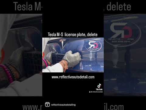 How to delete front license plates from Tesla Model S. Tesla Model S license plate delete