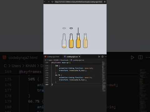 I Made 10 CSS Bottle Loader Animations #coding #webdevelopment #programming #htmlcss #loader